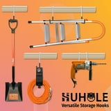 HUHOLE Heavy Duty Storage Hooks, 4PC Rafter Hangers, Pegboard Garage ...