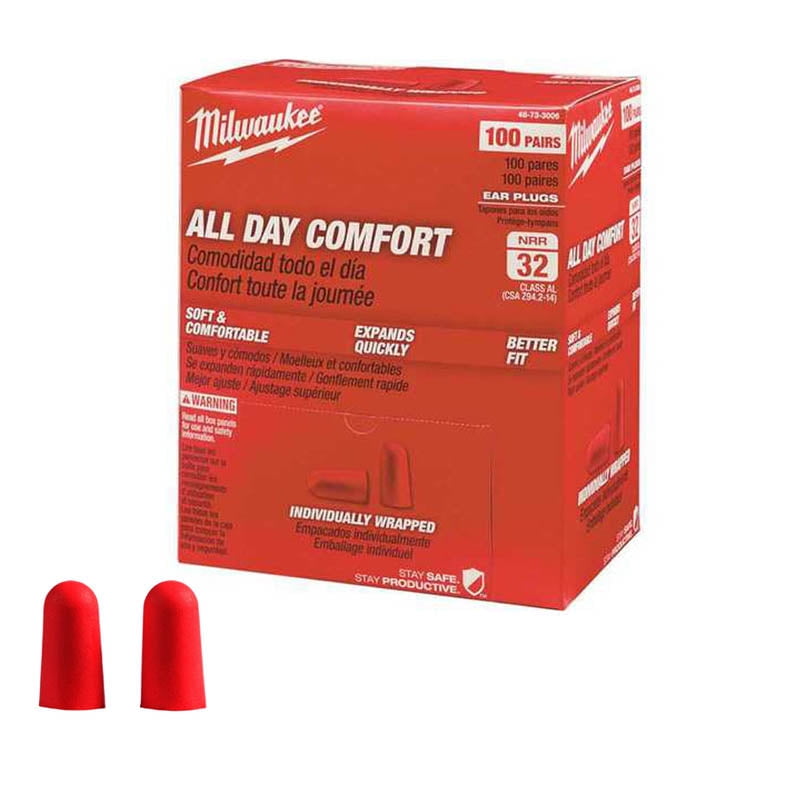 Click here for Milwaukee 48-73-3006 - Ear Plugs Foam Red 32db Noi... prices