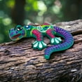 Vibrant Mexican Handcrafted Lizard Wall Art | Talavera Hand-Painted ...