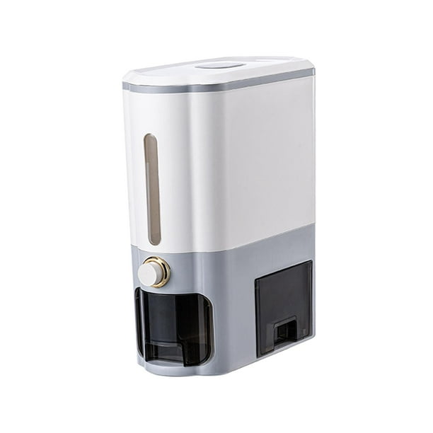 11kg Rice Dispenser, Pantry Store Rice Container, Rice and Grain Storage for Dry Light Gray ...