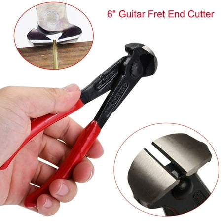 6 inch Guitar Fret Wire End Cutter Red Handle String Scissor Nipper ...
