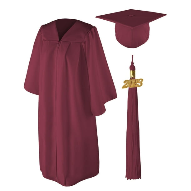 Class Act Graduation Adult Unisex Matte Graduation Cap and Gown with ...
