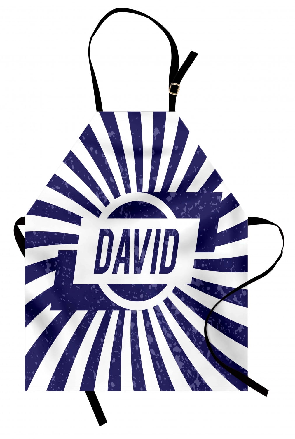 David Apron Boys Birthday Theme Retro Style Graphic Letters on Grungy ...
