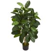 Nearly Natural 4' Oak Ficus Artificial Tree - Walmart.com