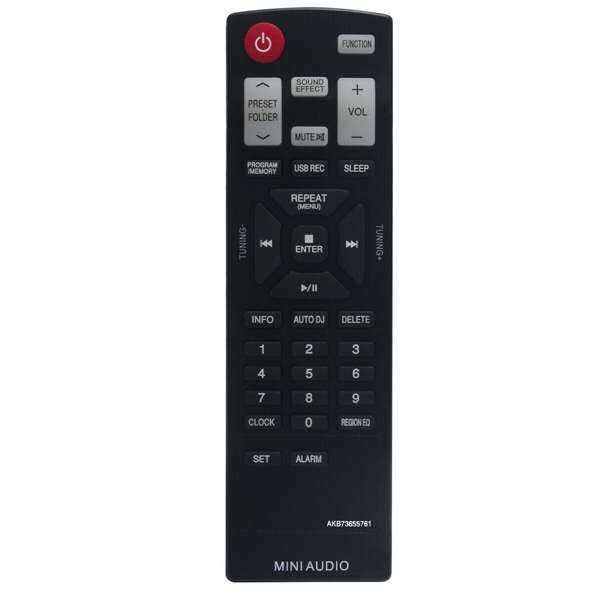 New AKB73655761 Replaced Remote Control fit for LG Mini Hi-Fi System ...