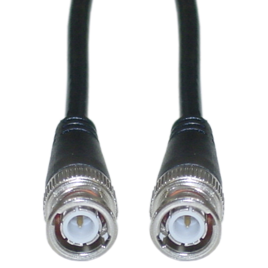 Cable Central LLC (10 Pack) BNC RG58/AU Coaxial Cable, 50 Ohm, Black ...
