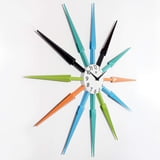 Infinity Instruments 15555MC Mid Century Modern 24 Inch Wall Clock ...