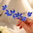 Bride Wedding Hair Comb Leaf Bridal Hair Accessories Rhinestone Party ...