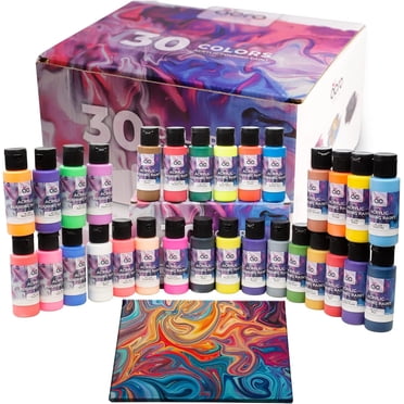 Gallery Glass Stained Glass Acrylic Paint Kit, 8 Piece Glass Paint Set ...