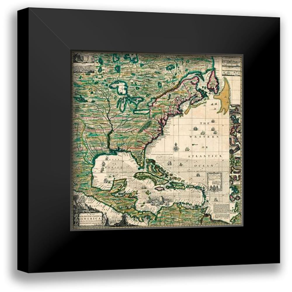 Popple, Henry 12x12 Black Modern Framed Museum Art Print Titled ...