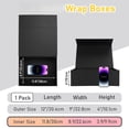12x9x4 Inches Gift Box Withic Closure Lid Black For Wedding Groomsmen ...