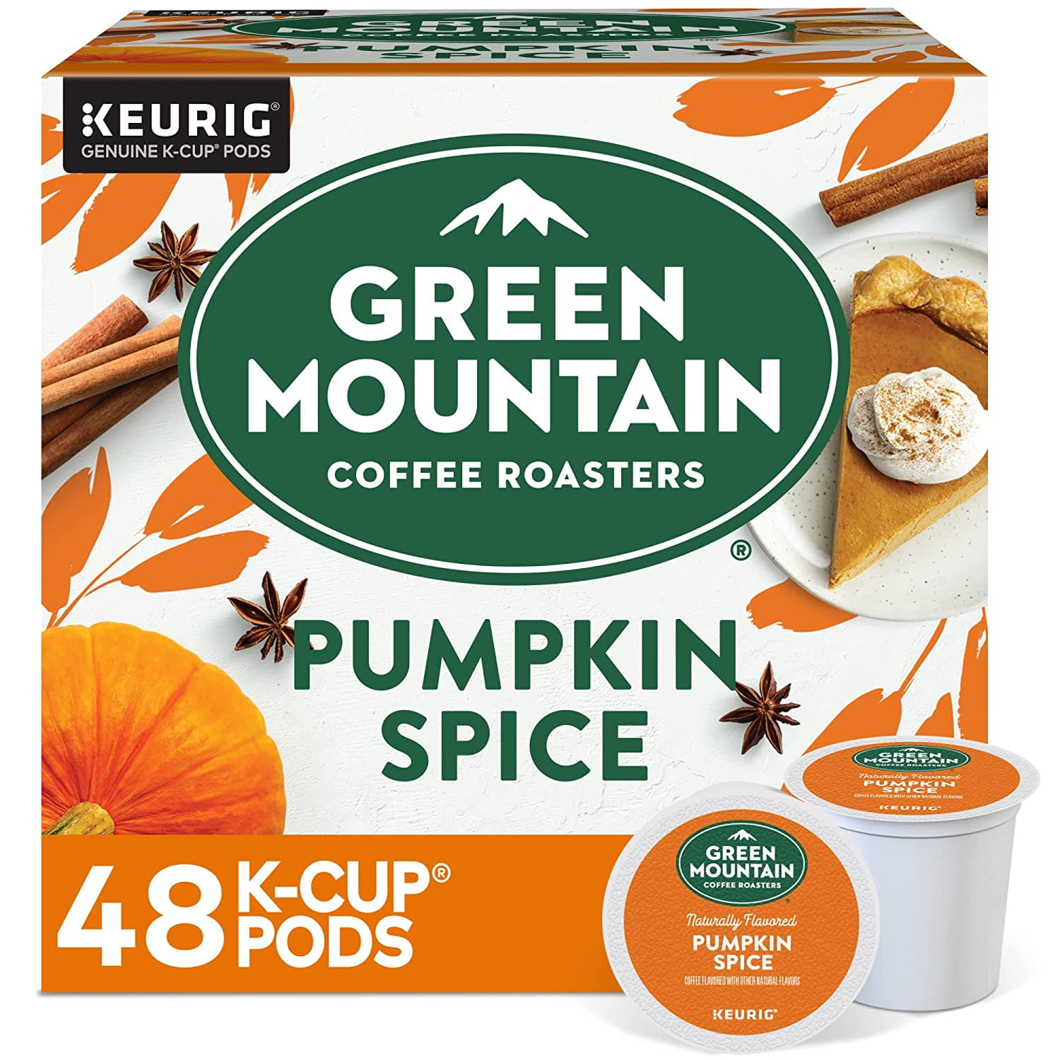 Green Mountain Coffee Roasters Pumpkin Spice Coffee Pods, 48ct - Walmart.com