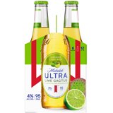 Michelob Ultra Lime Cactus American Beer 6 Pack 12 fl oz Glass Bottles ...