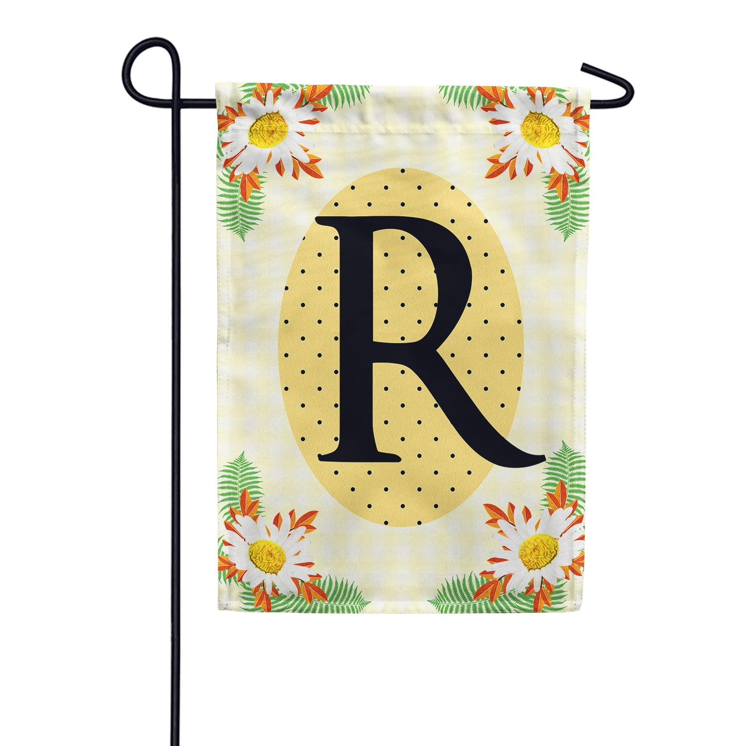 America Forever Spring Monogram Garden Flag Letter R 12.5 x 18 inches ...