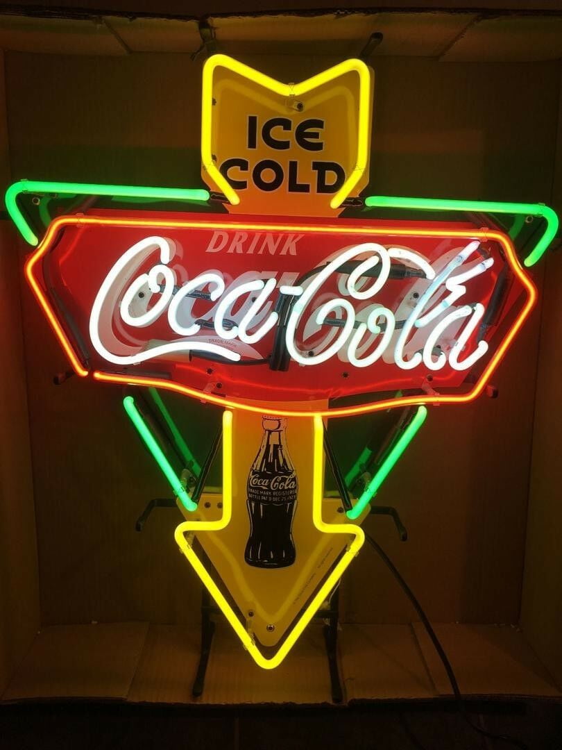 Queen Sense 20"x16" Ice Cold Drink Cola Neon Sign HD Vivid Printing ...