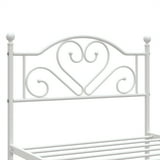 Garmic Twin Bed Frame for Girls Kids Metal Platform Bed Frame with ...