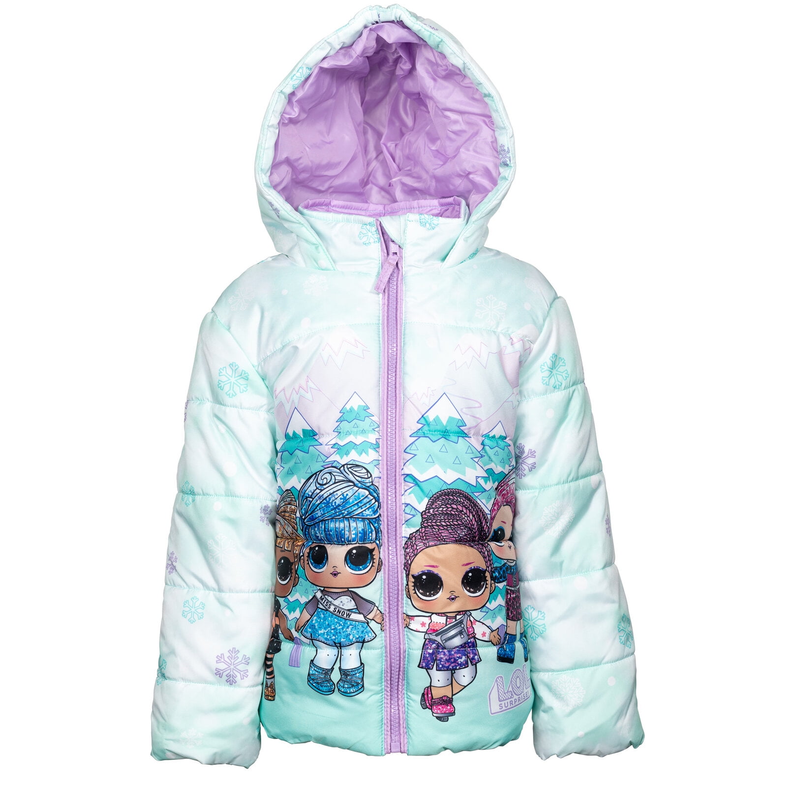 L.O.L. Surprise! Miss Snow Figure 8 Prezzie Big Girls Zip Up Puffer ...