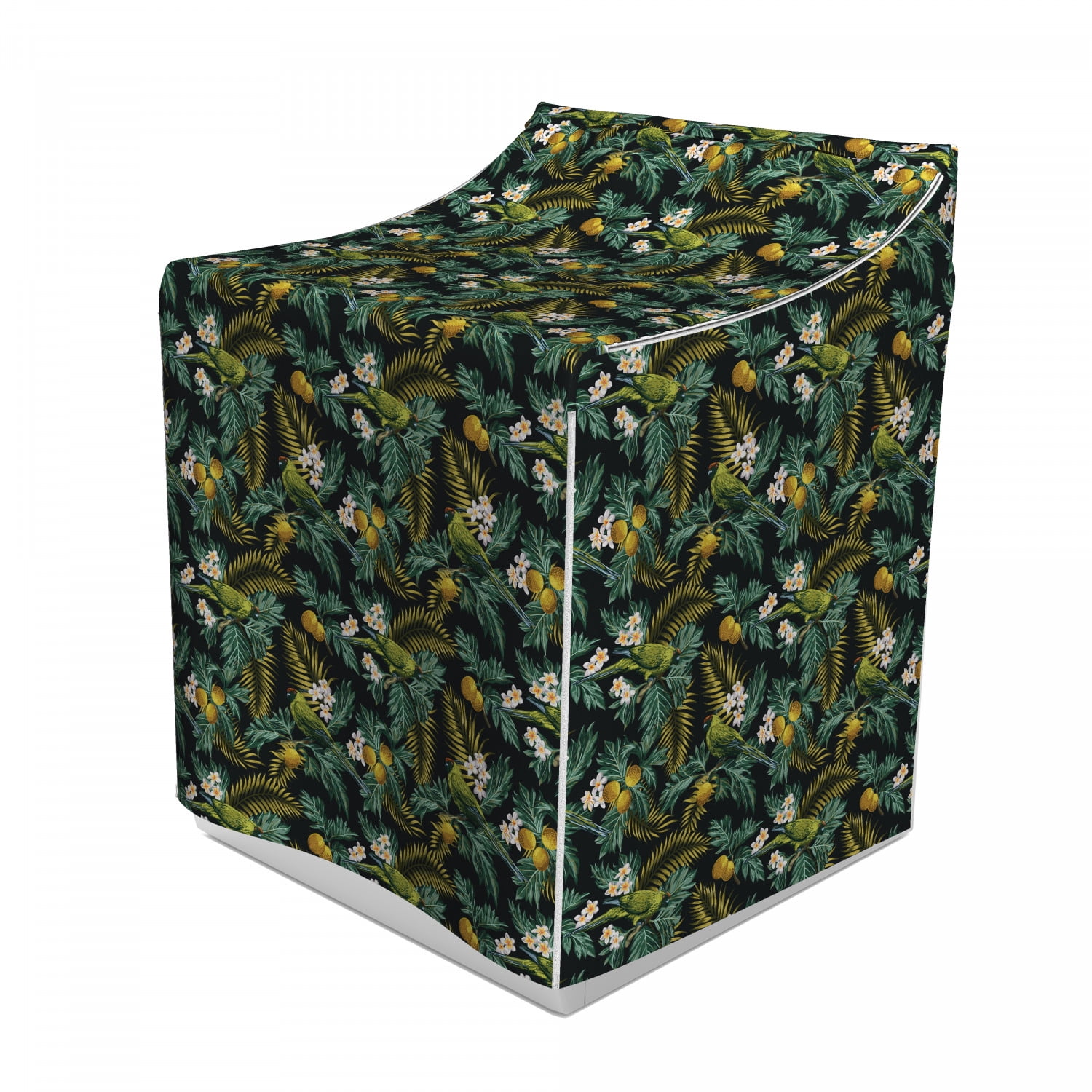 Tropical Washer Cover, Hawaiian Pattern with Breadfruit Palm Leaf ...