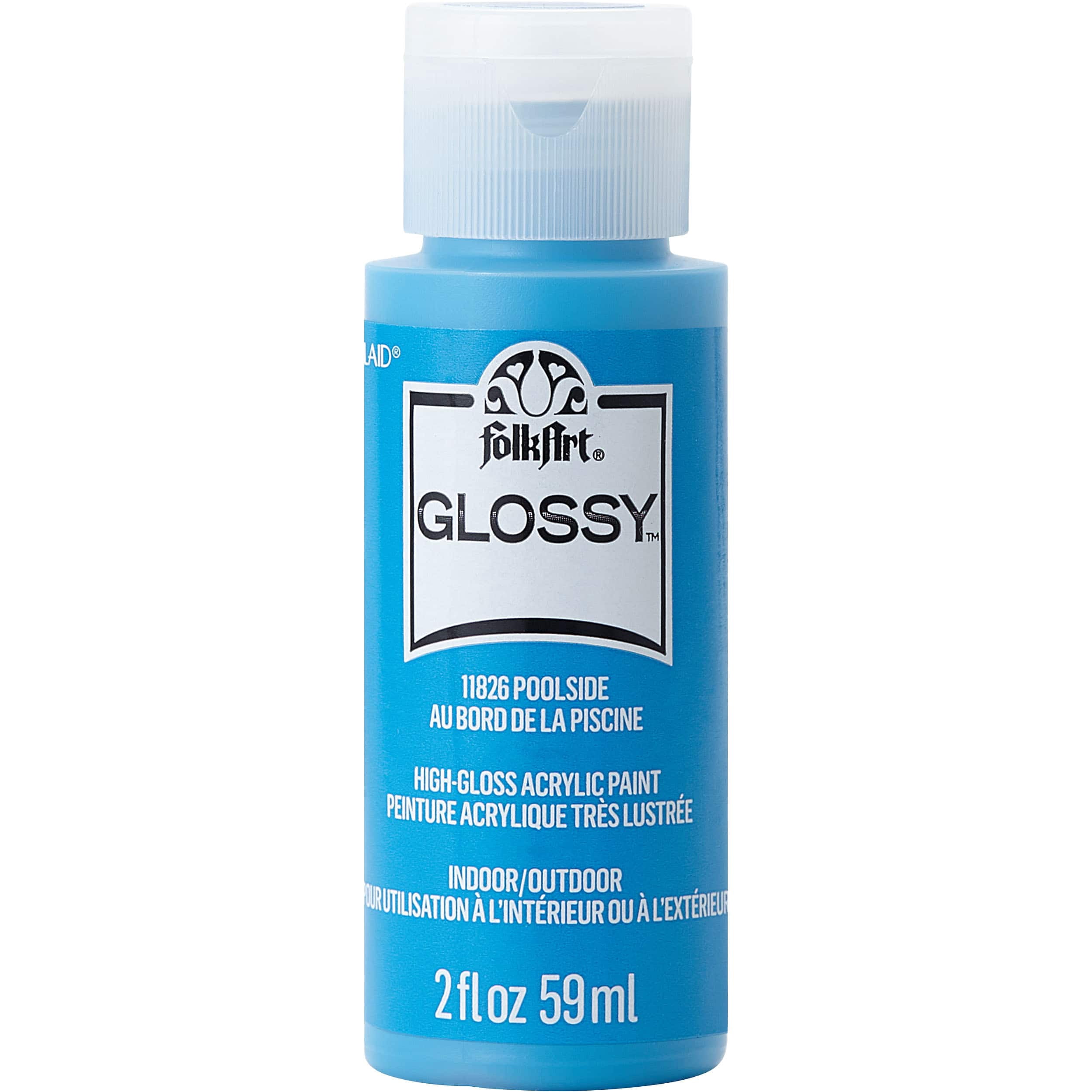 12 Pack: FolkArt® Glossy™ High-Gloss Acrylic Paint - Walmart.com