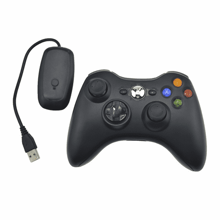 Wireless Controller for Xbox 360, 2.4GHz Enhanced Dual Vibration Game ...