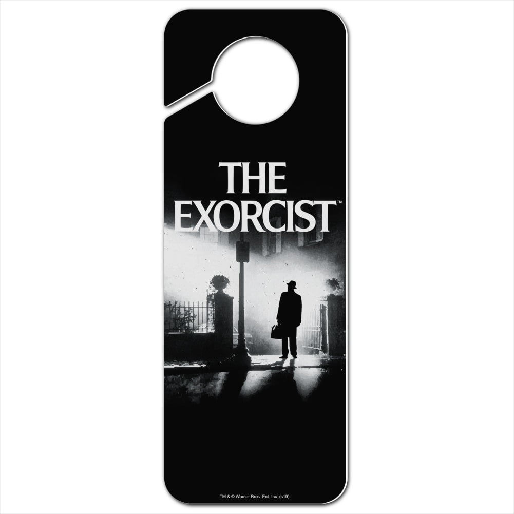 The Exorcist Logo and Silhouette Plastic Door Knob Hanger Sign ...