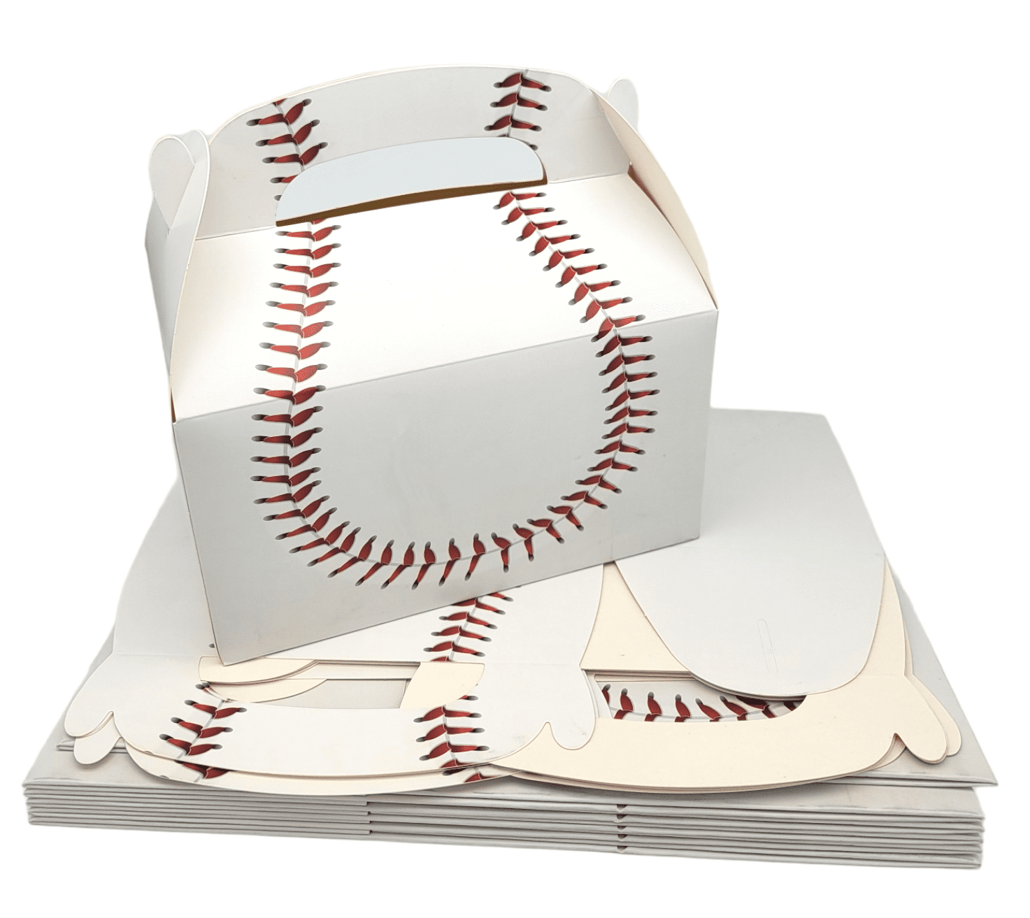 Baseball Treat Boxes (12 Pack) Paper Cardboard. Easy to Assemble ...