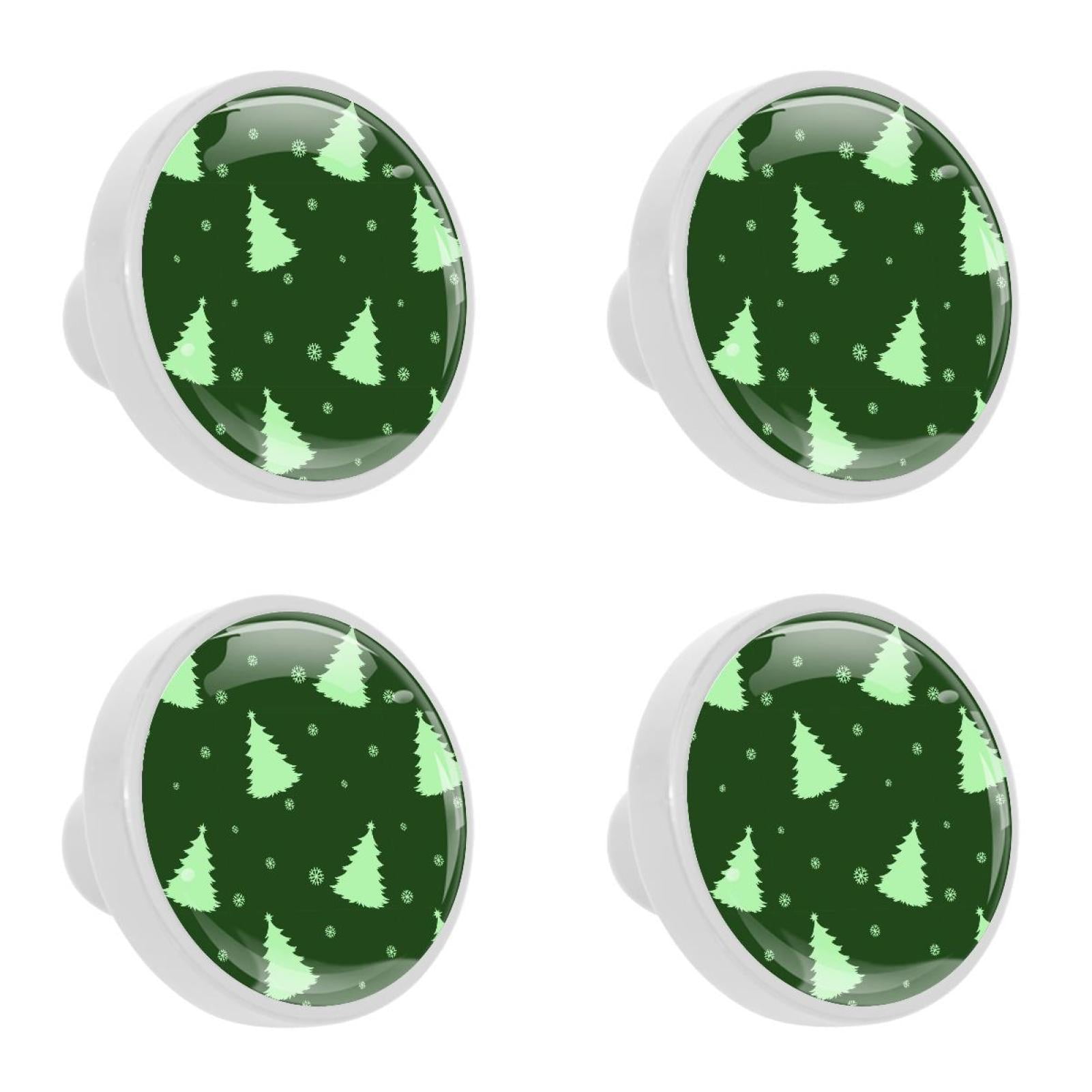 4 Pcs Christmas Knobs for Kitchen Cabinet Cupboard Dresser Bookcase ...