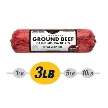 80% Lean / 20% Fat Ground Beef Chuck, 1 lb Tray, Fresh, All Natural ...