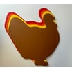 SHAPES ETC. Thanksgiving Turkey Large Assorted Color Cut-Outs - 5.5in ...