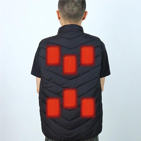 Eight-zone Heating Film Portable Vest Clothing Heating Cloth Soft ...