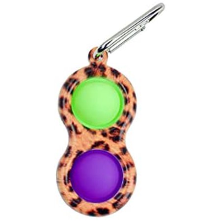Mini Dimples Keychain Fidget. Silicone Popping Up Bubble Sensory Fidget ...