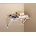 Rubbermaid 5210RM 24 x 12 in. Linen Shelf Kit - Walmart.com