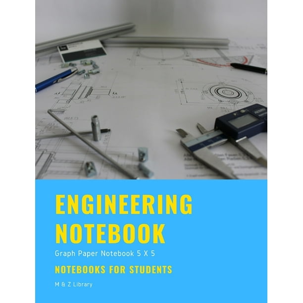 Engineering Notebook Graph Paper Notebook 5 X 5 Quad Ruled 100