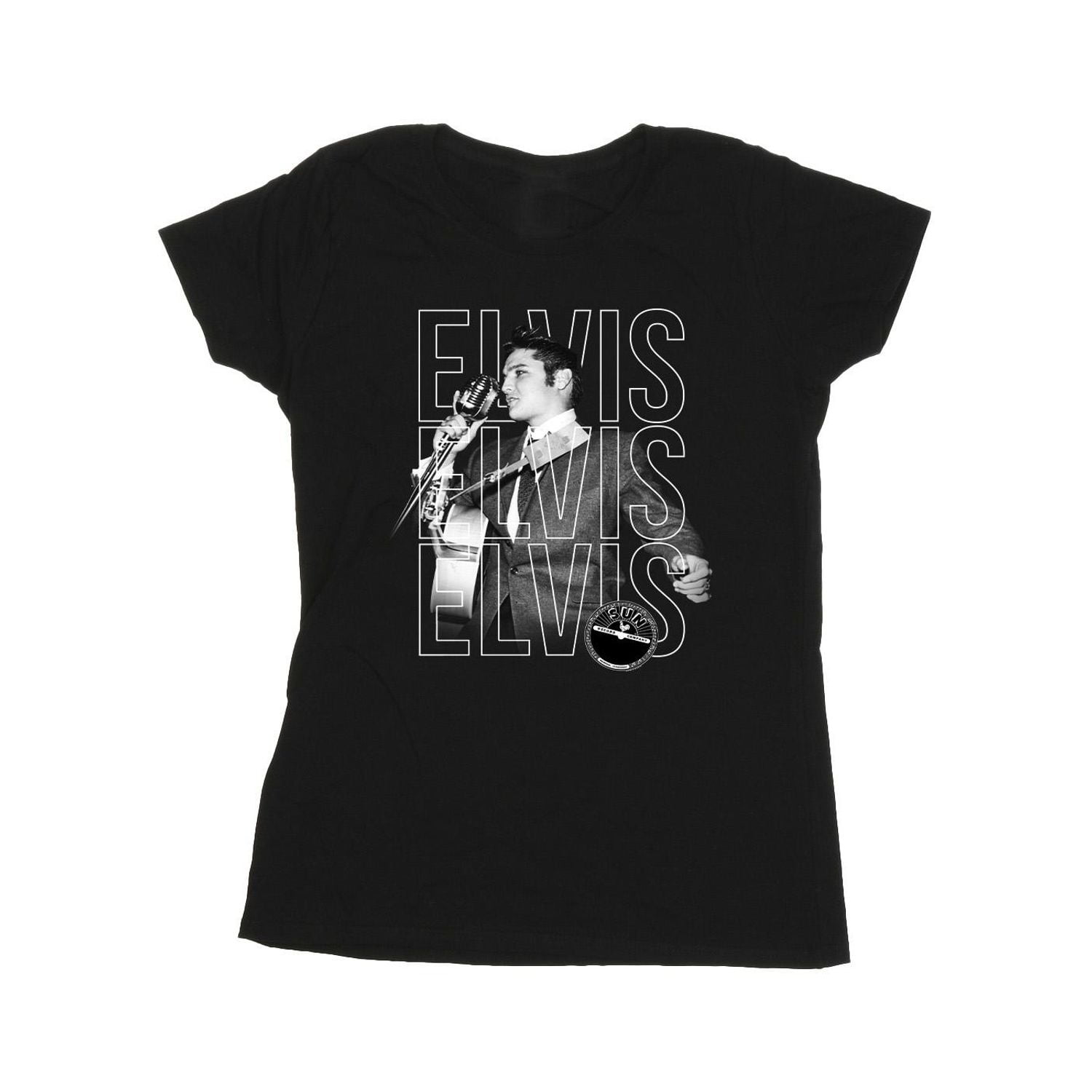 Click here for Elvis Presley Elvis Womens Triple Logo Portrait Co... prices