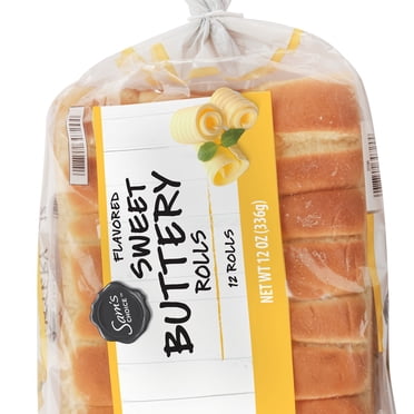 Great Value Brown and Serve White Dinner Rolls, 12 oz, 12 Count ...