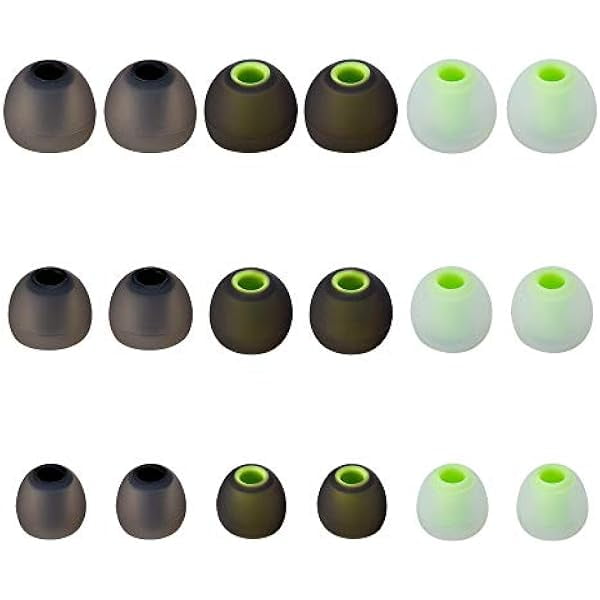 wonima02 Earbud Tips Soft Silicone Earbuds Replacement Tips Fit for in ...