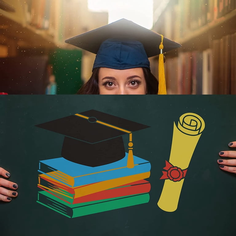 Graduation Diploma Stencil