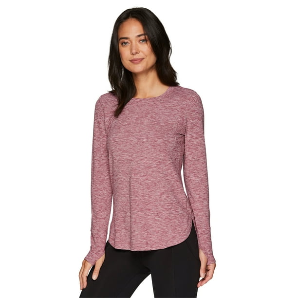 RBX Active Women's Super Soft Long Sleeve Yoga Tunic Top - Walmart.com