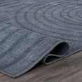 World Rug Gallery Contemporary Lines Machine Washable 2'6"x10' Dark ...