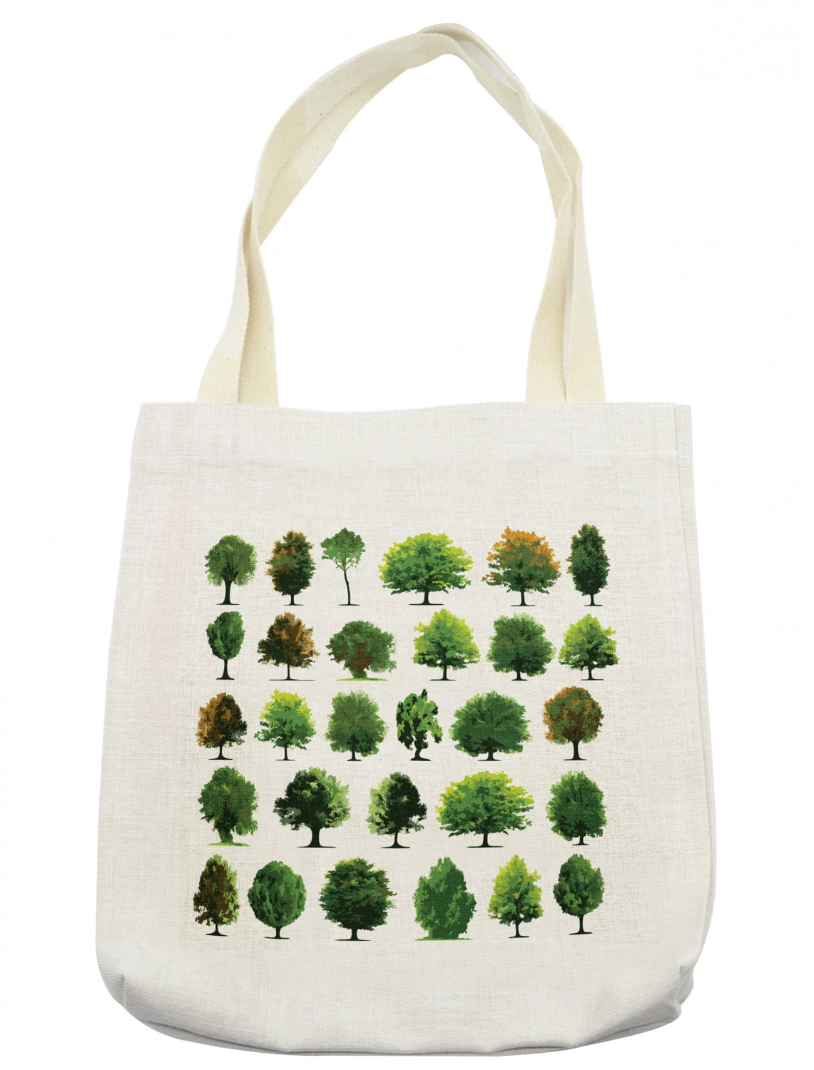 Nature Tote Bag, Mother Nature Gift Different Types of Trees and Pines ...