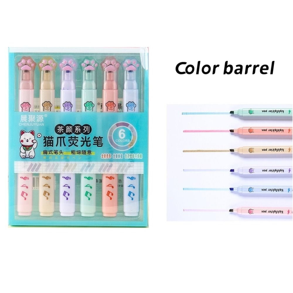 6PCS/SET Good-looking Cat Claw Drawing Graffiti Creative Stationery Key ...