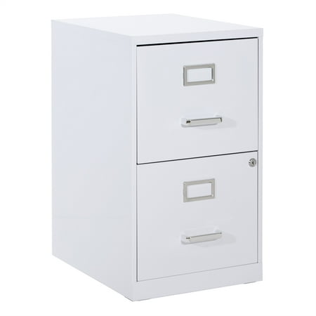 2 Drawer Locking Metal File Cabinet in White | Walmart Canada