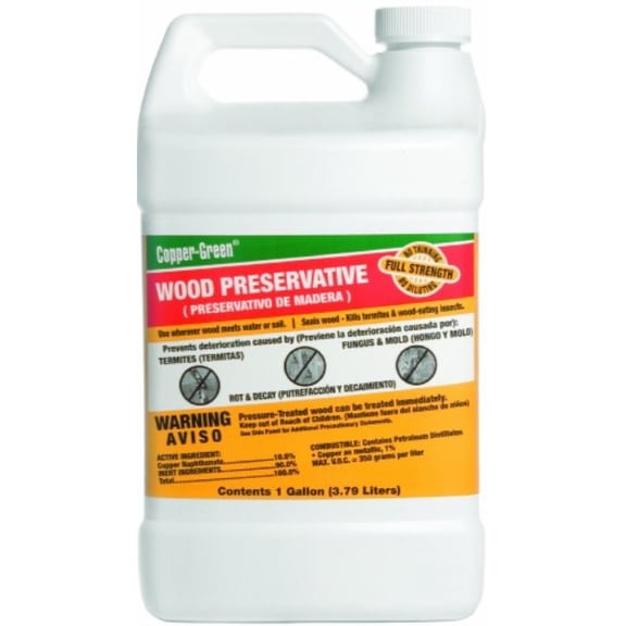Green Products 30001 4-Pack 1 gal Copper-Green Wood Preservative ...