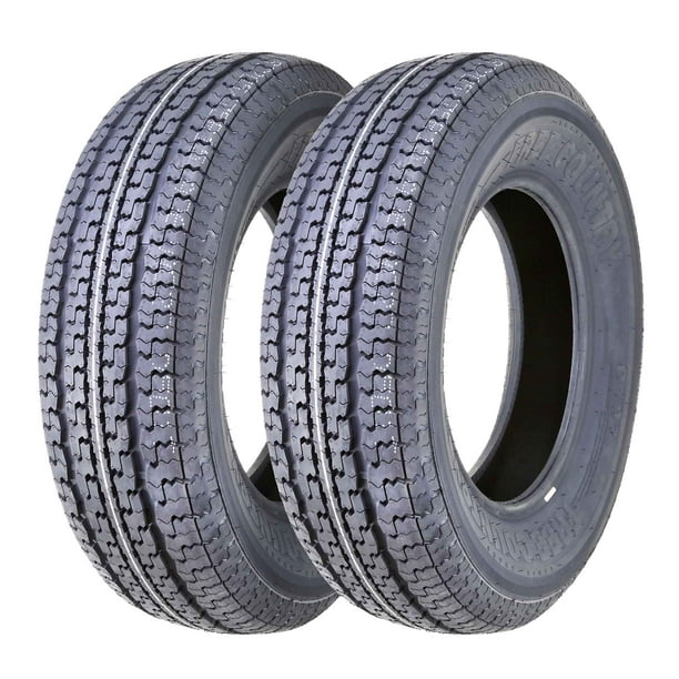 Set 2 Premium FREE COUNTRY Trailer Tire ST215/75R14 8PR Load Range D w/Featured Scuff Guard ...