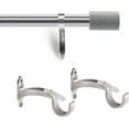 Deco Window 52-144 Extendable Curtain Rod with Hardware Set, Cylinder ...