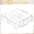 RIHJIN-Acrylic Hair Accessories Organizer for Girls, 8-Compartment ...