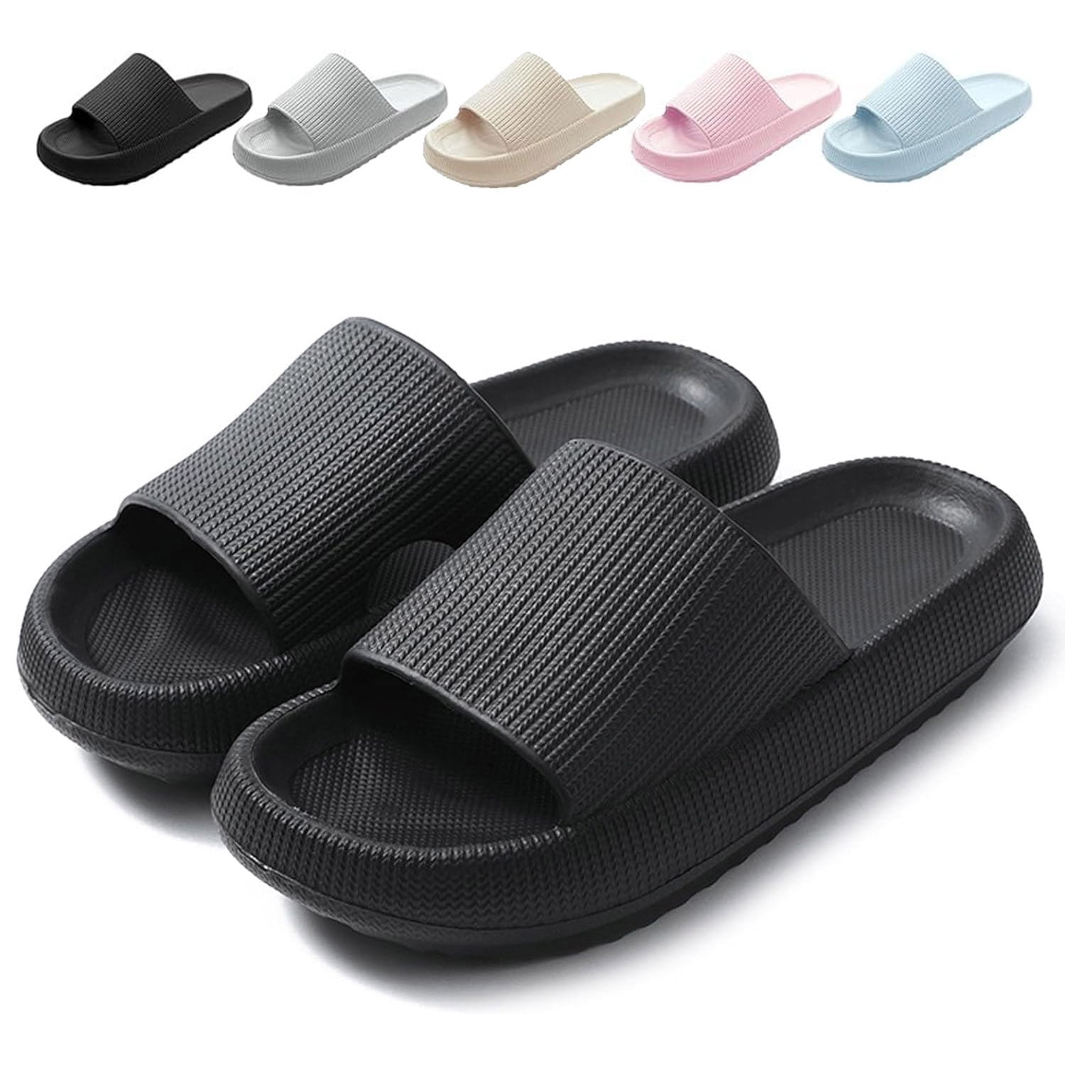 Click here for Zhaoyang Sliders Cloud Slippers Non-Slip Mens Wome... prices