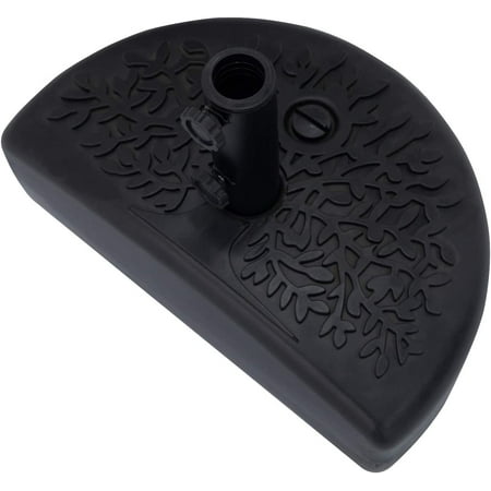 73lb Half Round Water Fillable Base Stand Weight for Patio Market Table ...