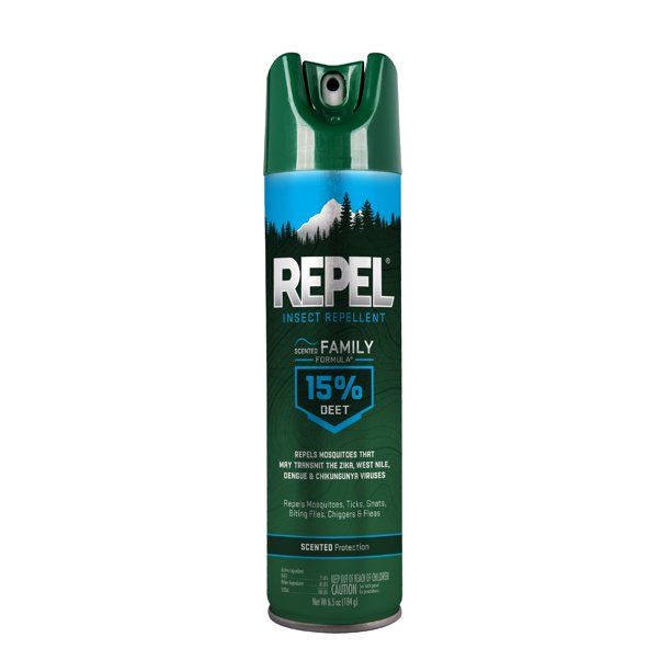 Repel Insect Repellent Scented Family Formula 15% DEET, 6.5 Ounce ...