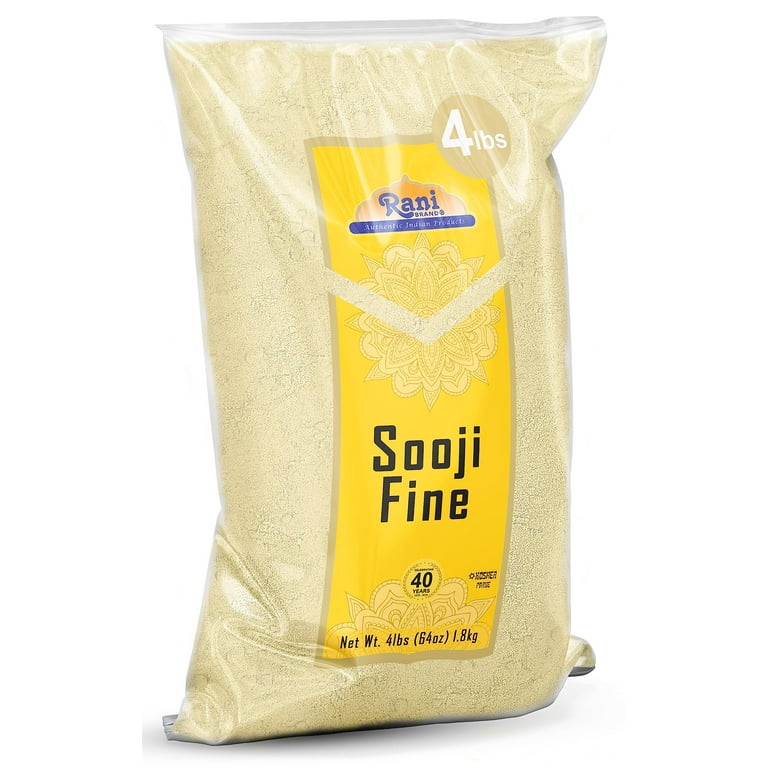 Coarse Wheat Flour Rani Sooji Coarse Semolina - 4lb Bulk Indian Farina ...